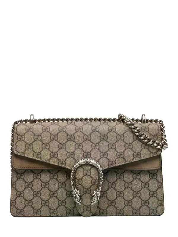 Gucci Medium Gg Supreme Dionysus Shoulder Bag - Brown