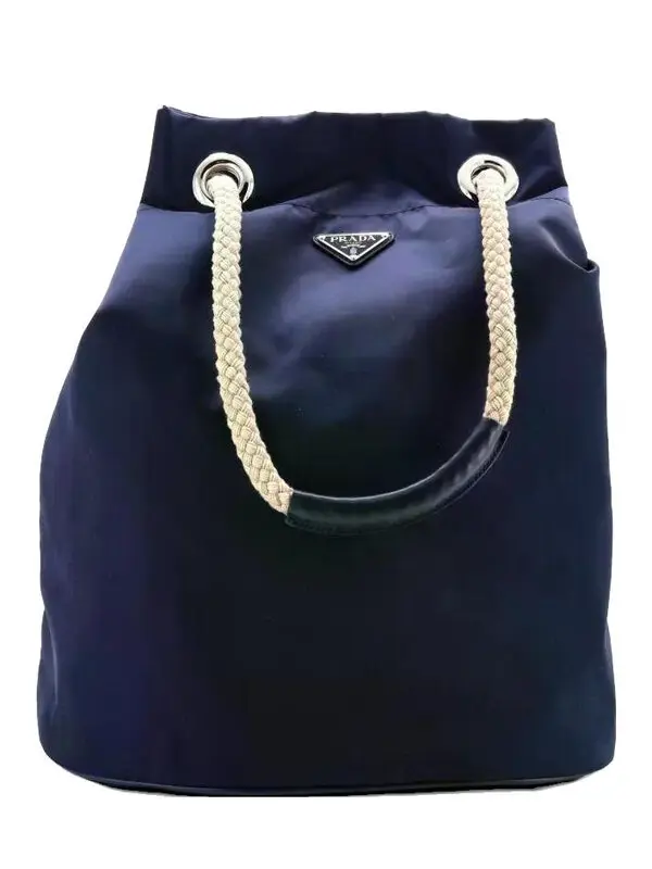Prada Mariner Re-nylon Medium Bucket Bag - Blue