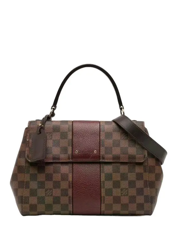 LOUIS VUITTON 2017 Damier Ebene Bond Street Satchel - Brown