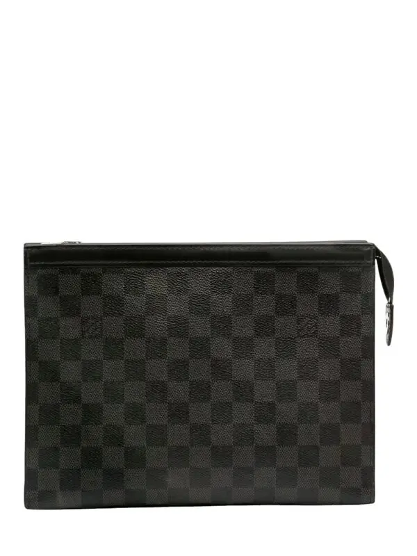 LOUIS VUITTON Damier Graphite Pochette Voyage Mm - Black
