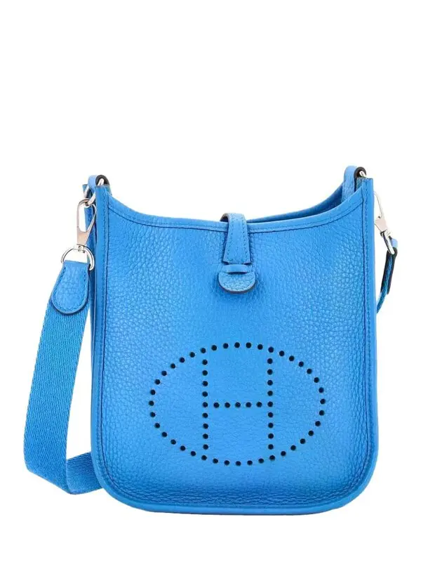 Hermès Evelyne Tpm Crossbody Bag Clemence Leather - Blue