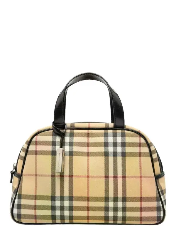 Burberry House Check Coated Canvas Handbag - Brown