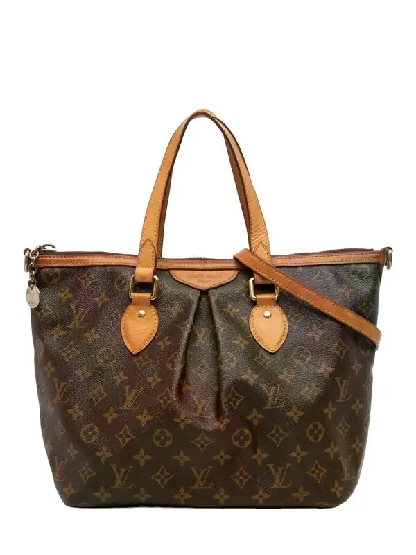 LOUIS VUITTON 2014 Monogram Palermo Pm Satchel - Brown