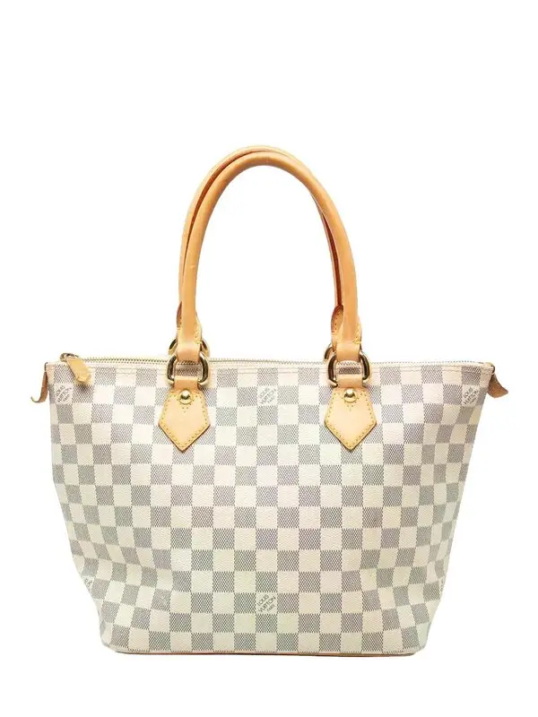 LOUIS VUITTON Damier Azur Saleya Pm Handbag 2006-2010 - White