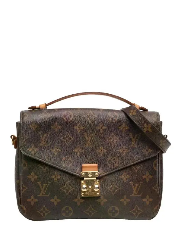 LOUIS VUITTON 2014 Monogram Pochette Metis Satchel - Brown