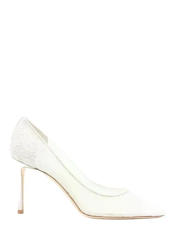 JIMMY CHOO Romy Pointed Pumps - White