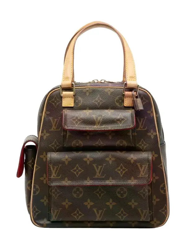 LOUIS VUITTON 2003 Monogram Excentri Cite Handbag - Brown