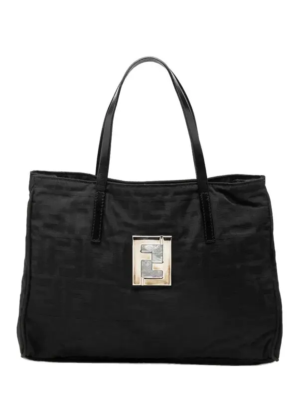 Fendi 20th Century Zucca Canvas Tote Bag - Black