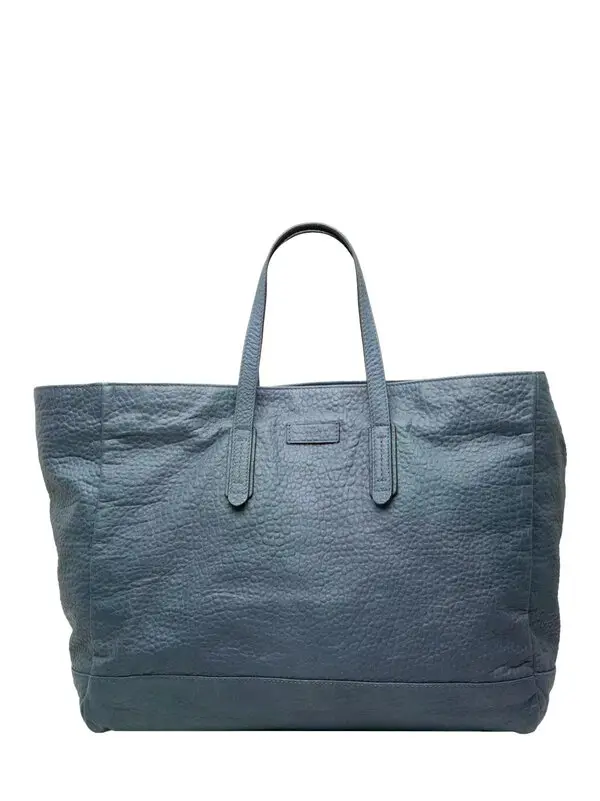 Gucci Grained Leather Tote Bag - Blue