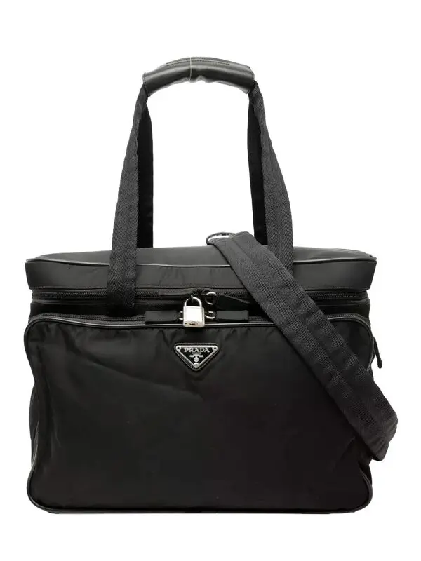 Prada 2000-2012 Tessuto Diaper Bag Satchel - Black