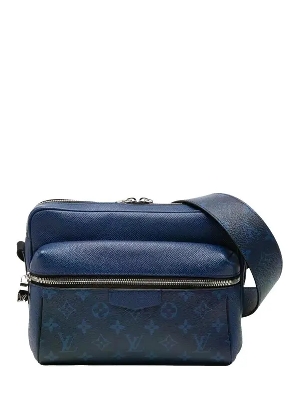 LOUIS VUITTON 2019 Monogram Taigarama Outdoor Messenger Crossbody Bag - Blue