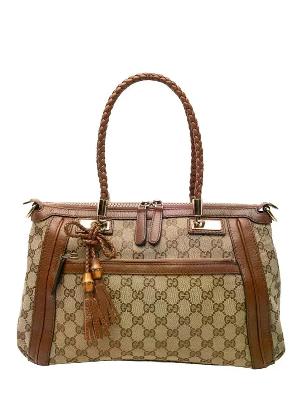 Gucci Gg Canvas Bella Satchel - Brown