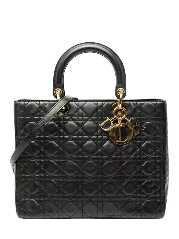 Dior 1997 Lady Satchel - Black