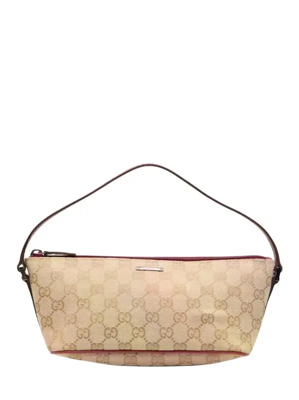 Gucci Gg Canvas Boat Shoulder Bag - Brown