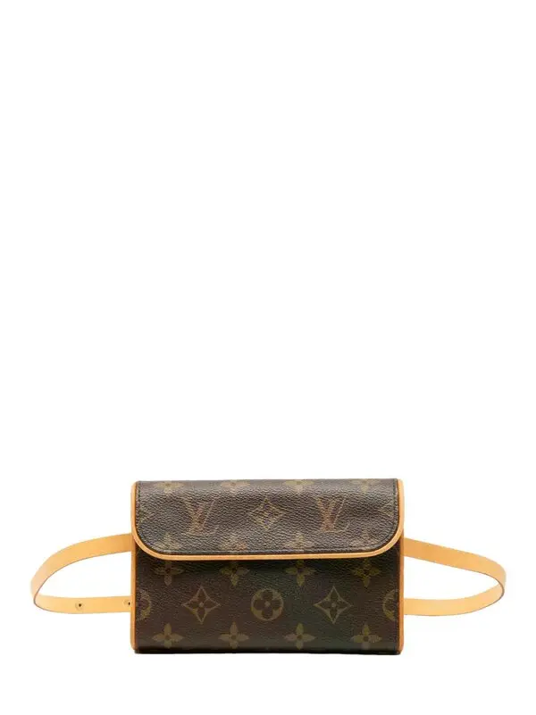 LOUIS VUITTON 2004 Monogram Pochette Florentine Belt Bag - Brown