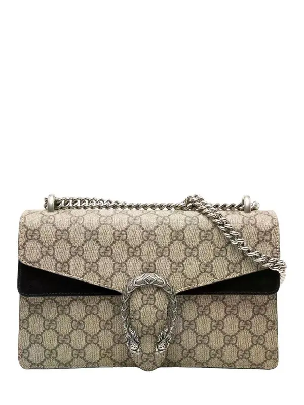Gucci Medium Gg Supreme Dionysus Shoulder Bag - Brown