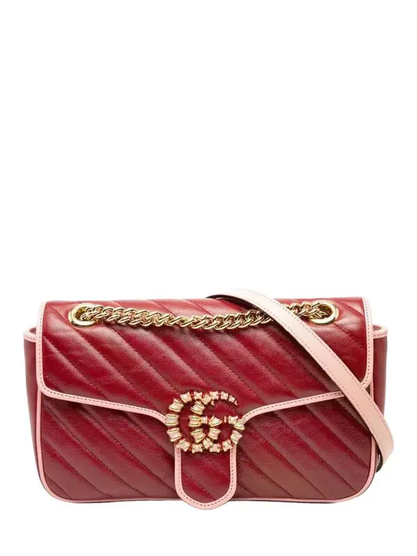 Gucci Gg Marmont Medium Shoulder Bag - Red