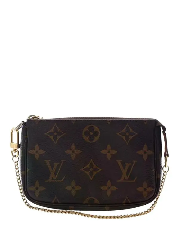 LOUIS VUITTON 2012 Monogram Mini Pochette Accessoires - Brown