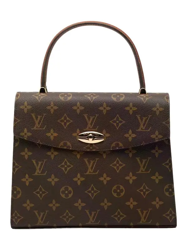 LOUIS VUITTON 2001 Monogram Malesherbes Handbag - Brown