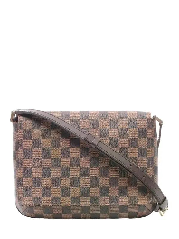 LOUIS VUITTON 2004 Damier Ebene Musette Tango - Brown