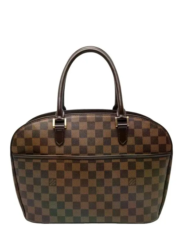 LOUIS VUITTON 2002 Damier Ebene Sarria Horizontal Handbag - Brown