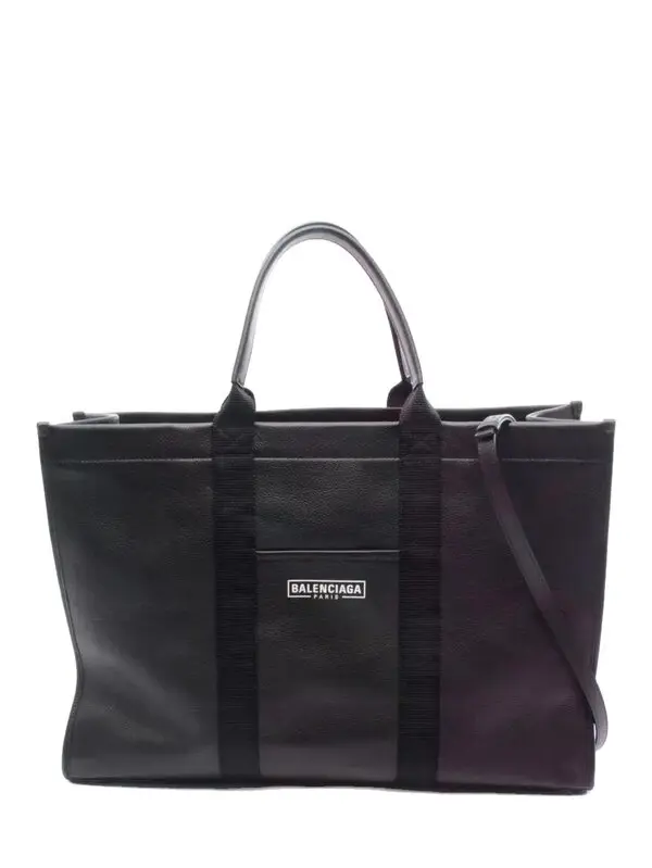 Balenciaga 2010-2026 Leather Hardware Tote Bag - Black