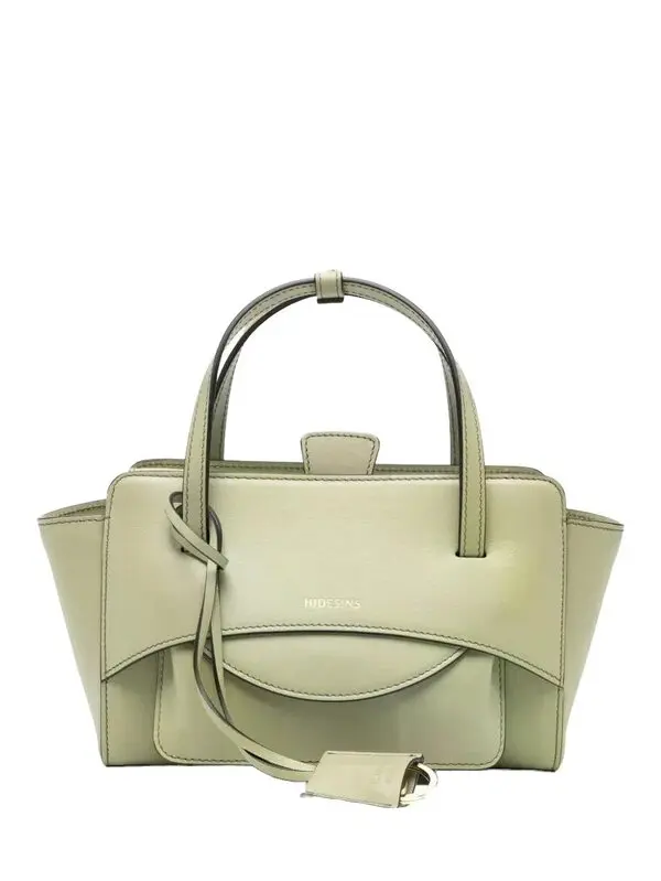 HIDESINS Leather Tote Bag - Green