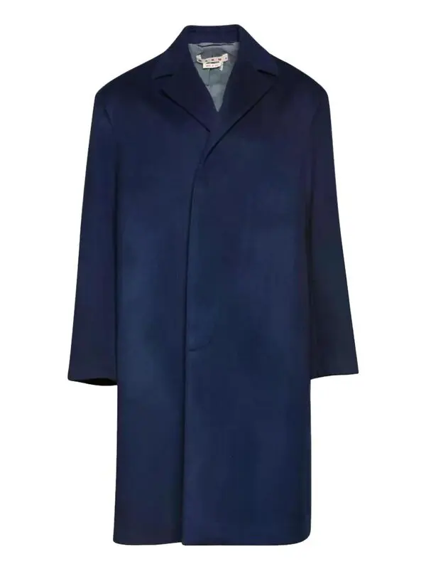 Marni Notched Coat - Blue