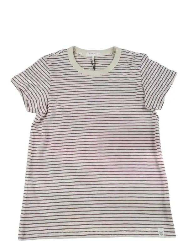 Rag & Bone Slub Striped T-shirt - Neutrals