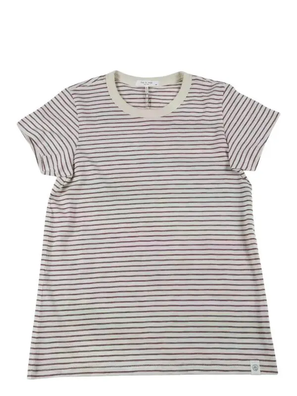 Rag & Bone Striped Slub T-shirt - Neutrals