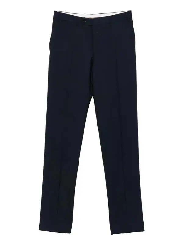 Canali Wool Trousers - Blue