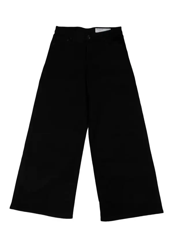 Rag & Bone Aiden Low-rise Wide-leg Jeans - Black