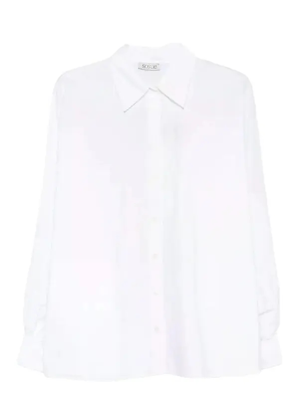 SOSUE Cotton Button-down Shirt - White