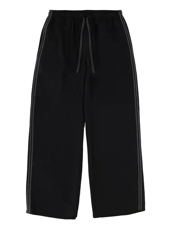 Filippa K Drawstring Piped Trousers - Black