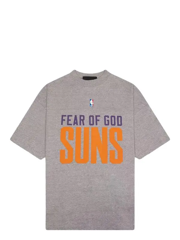 Fear Of God X Nba Suns 90s Teenba Print T-shirt - Grey