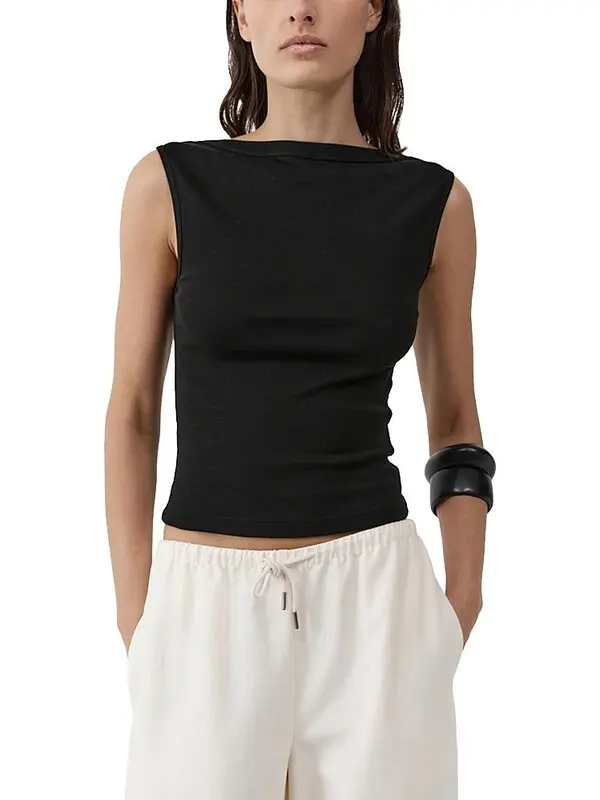 ST. AGNI Ballerina Top - Jet Black