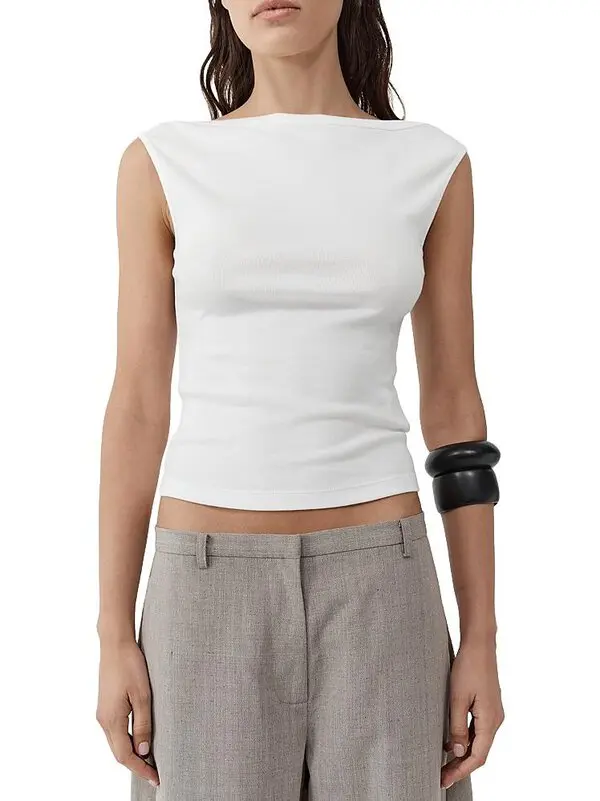 ST. AGNI Ballerina Top - White