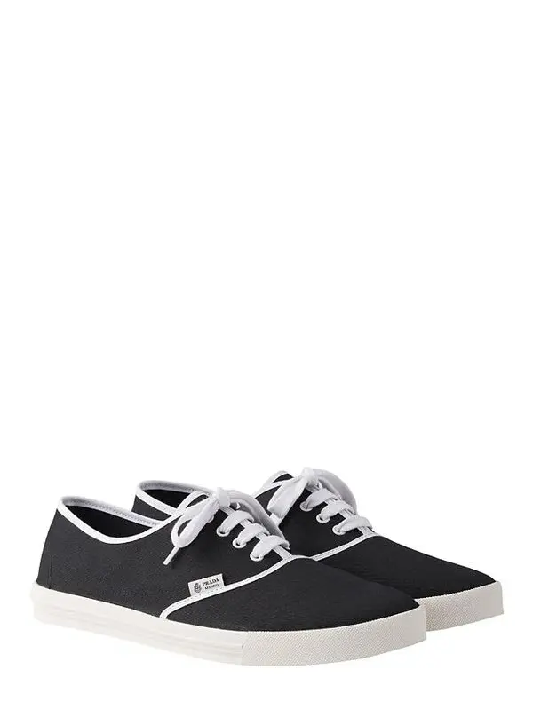 Prada Drill Fabric Sneakers - Black