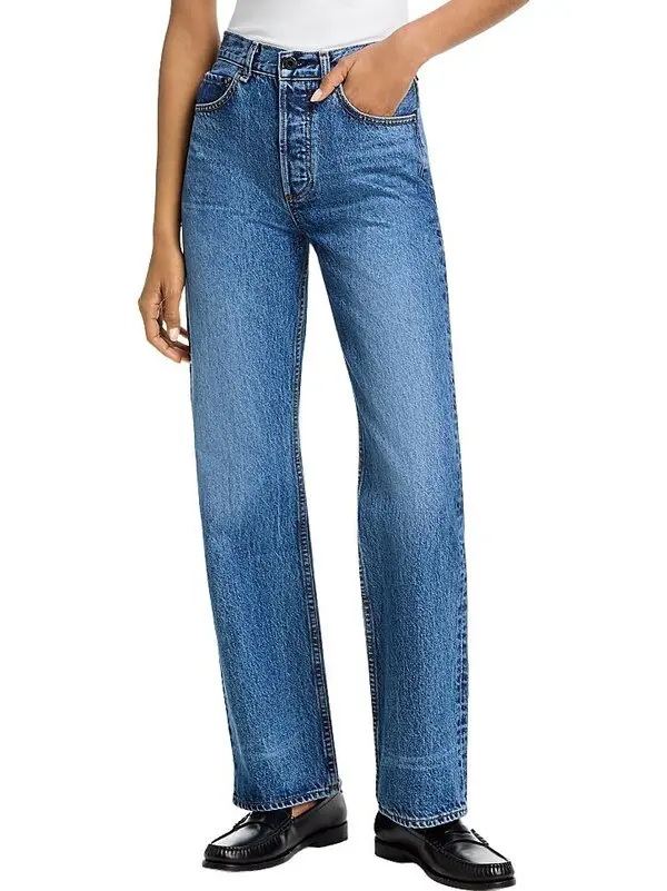 ASKK NY Rosebowl High-rise Straight Jeans - Port