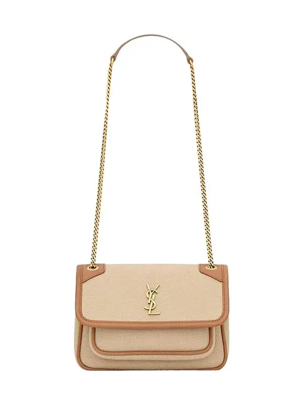 Saint Laurent Niki Mini Bag - Desert Dust And Brick