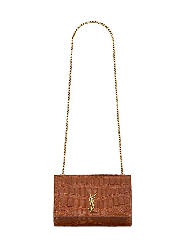 Saint Laurent Kate Small Bag - Dark Beige