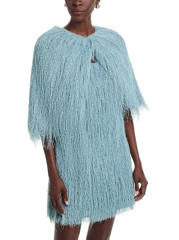 BY MALENE BIRGER Pinla Fringed Top - Arona Blue