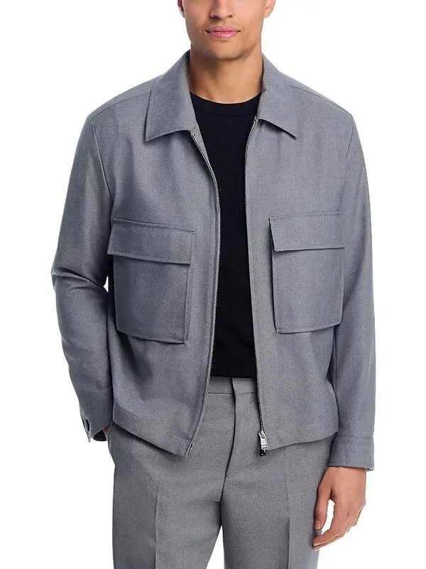 BOSS C Carper Relaxed Fit Jacket - Silver
