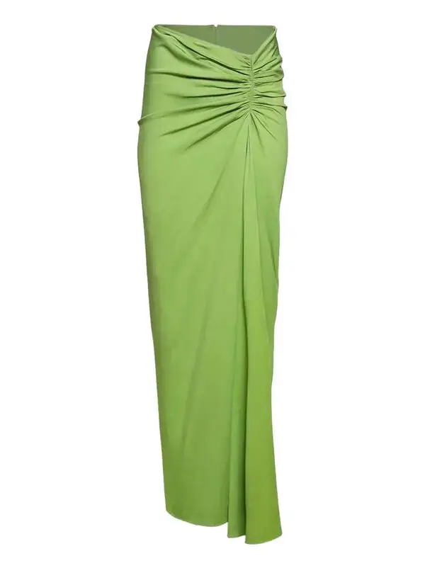 Christopher Esber Ruched Maxi Skirt - Green