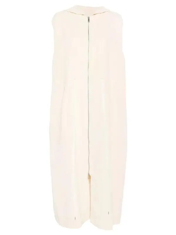 Studio Nicholson Hooded Zip-up Maxi Dress - Neutrals