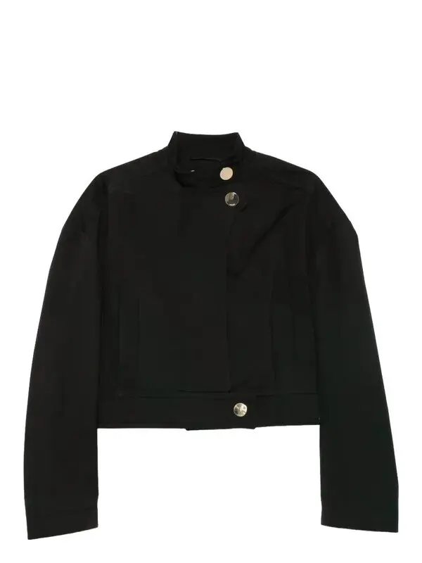 Sportmax Cotton Cropped Jacket - Black