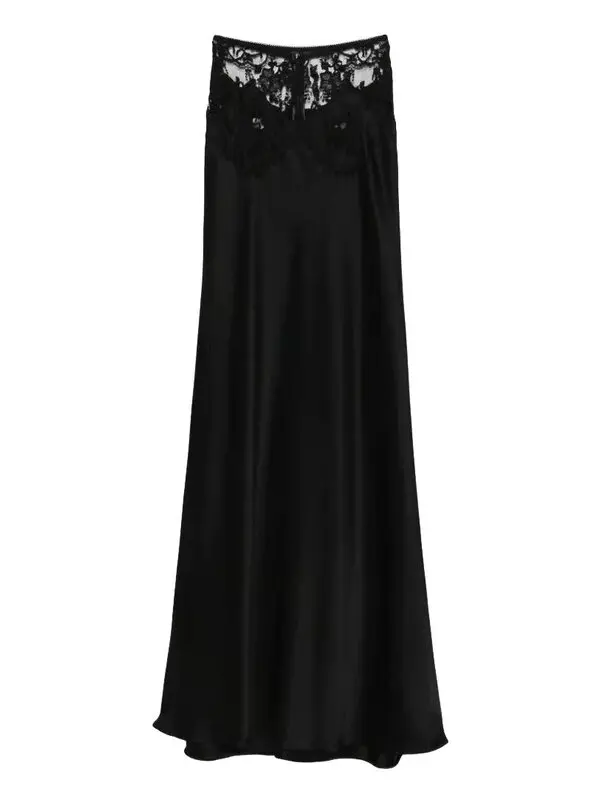 CRISTINA SAVULESCU The Obsession Lace Maxi Skirt - Black