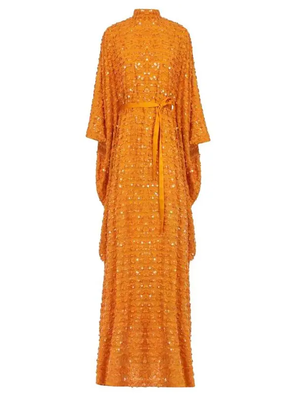 TALLER MARMO Caracciolo Kaftan Dress - Orange