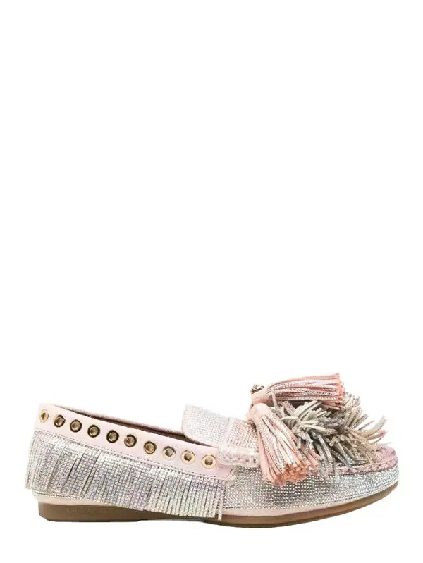 Kurt Geiger Tassel-fringed Loafers - Silver