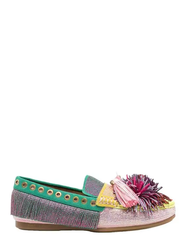 Kurt Geiger Pompom Tassel Loafers - Pink